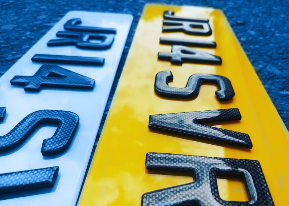 Custom Number Plates Pair Ace Automotive GHOST Tracker Air 